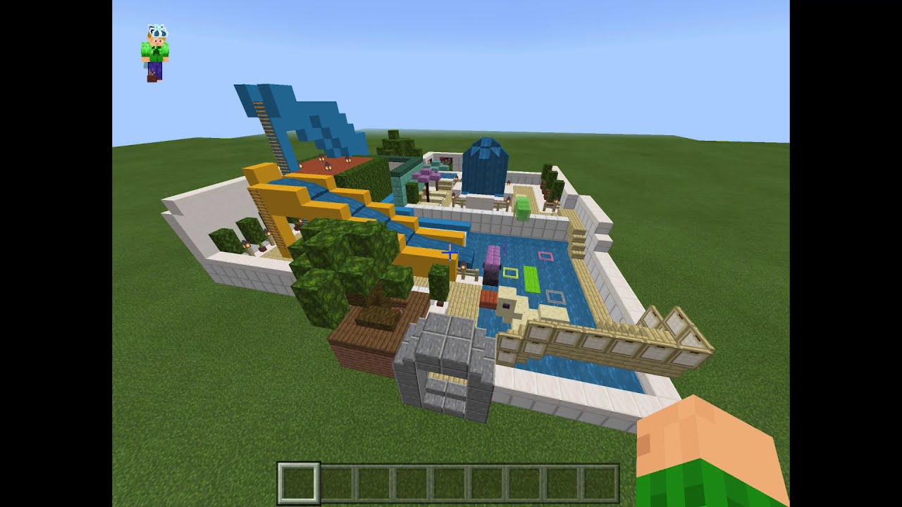 How to Build a Water Park in Minecraft - YouTube