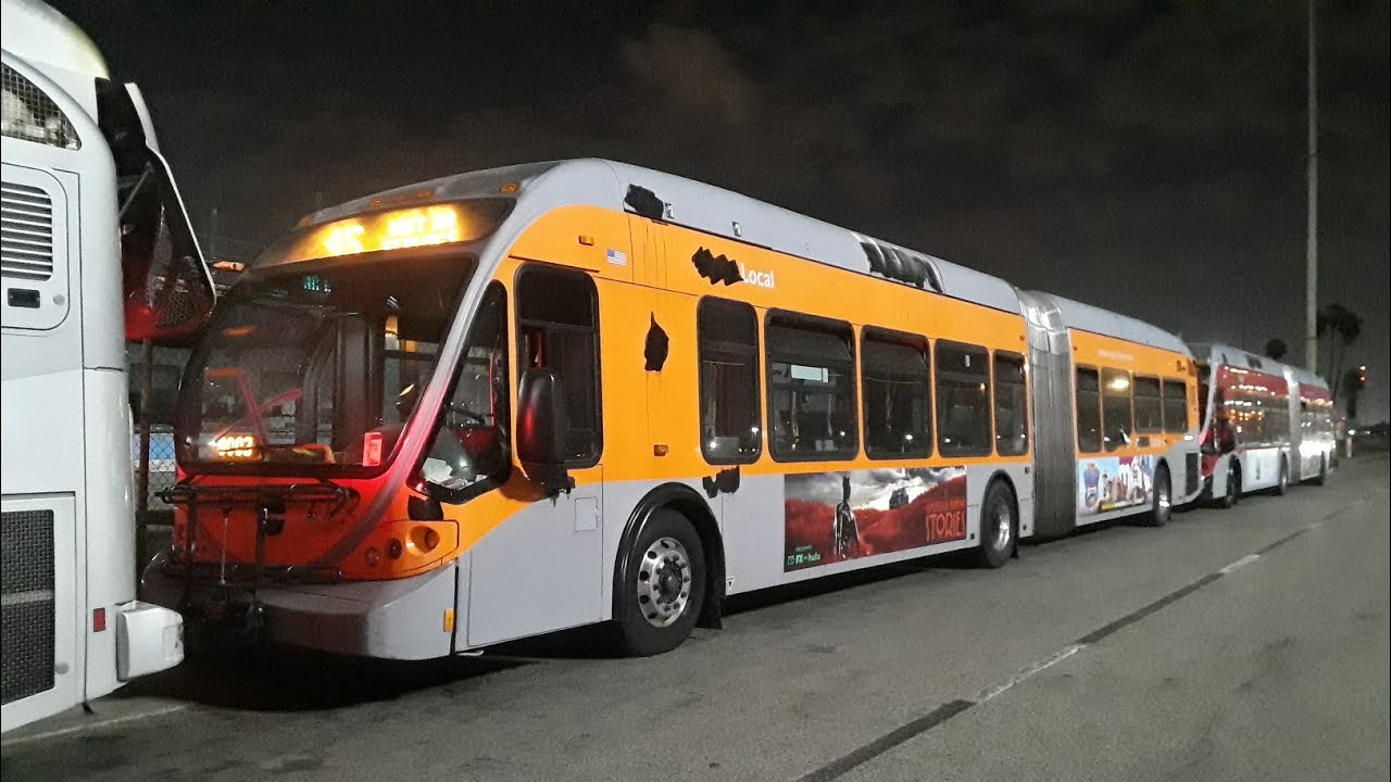 (Audio) Ex LACMTA 2006 NABI 60-BRT CNG #9446 - YouTube