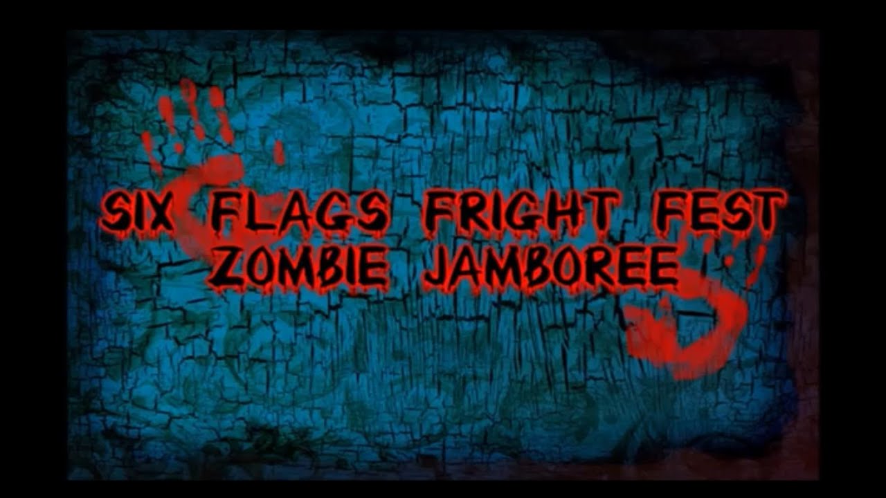 Six Flags Fright Fest Zombie Jamboree - YouTube