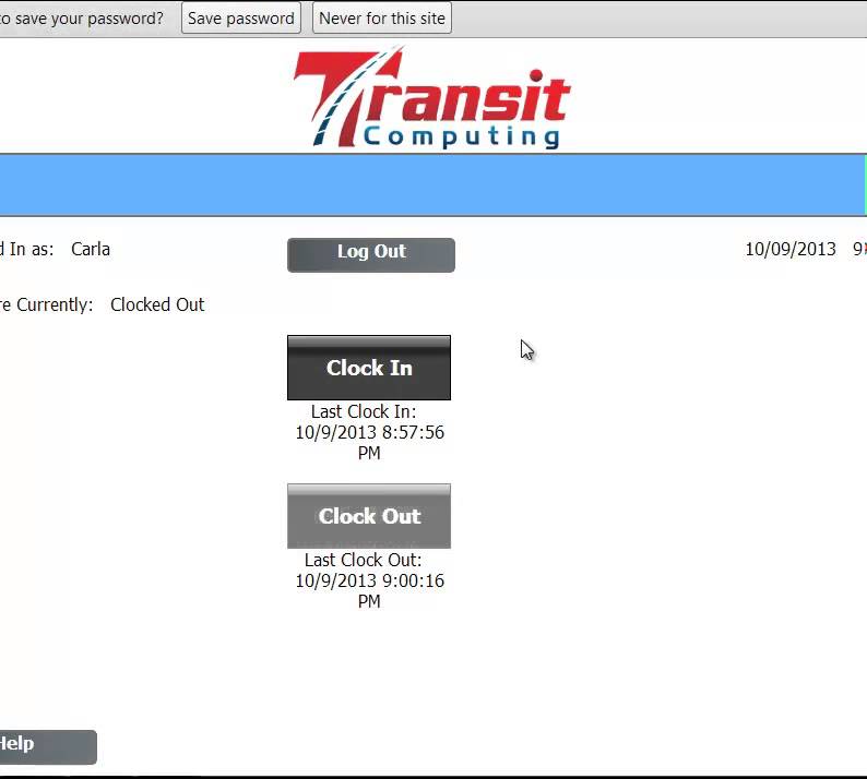 Time Clock Tutorial Via Internet - YouTube