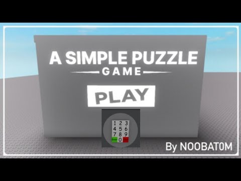 A Simple Puzzle Game | How to get "The Code Door" badge - YouTube