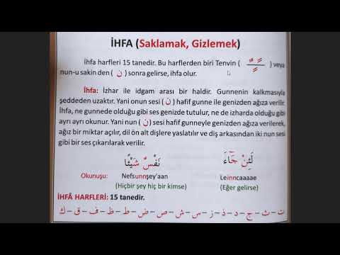 (ücretsiz) 7 DAKİKADA KURAN ÖĞREN - 16. DERS - İHFA