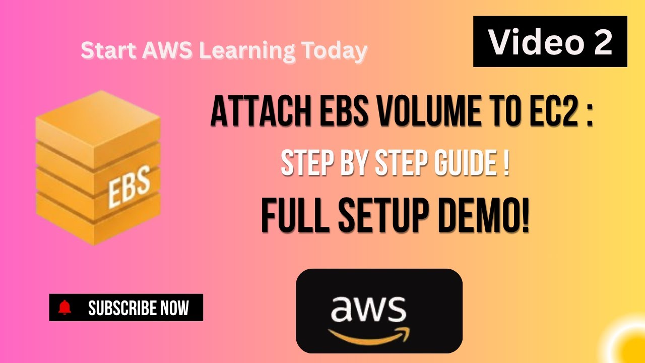 Start AWS Learning Today | Step-by-Step EC2 Extra Volume Creation ...