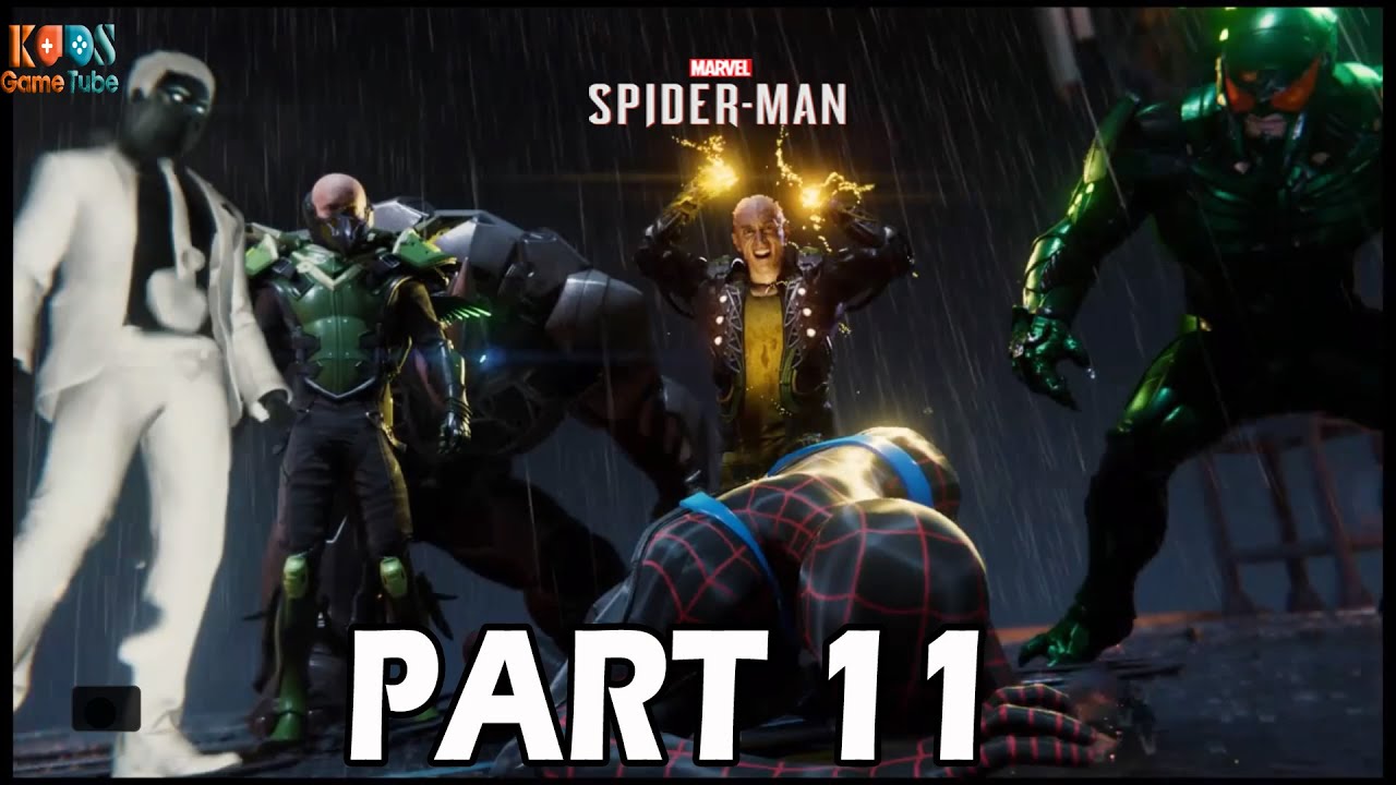 SPIDER-MAN PS4 Walkthrough Gameplay Part 11-Almost gets kill by dr Otto ...