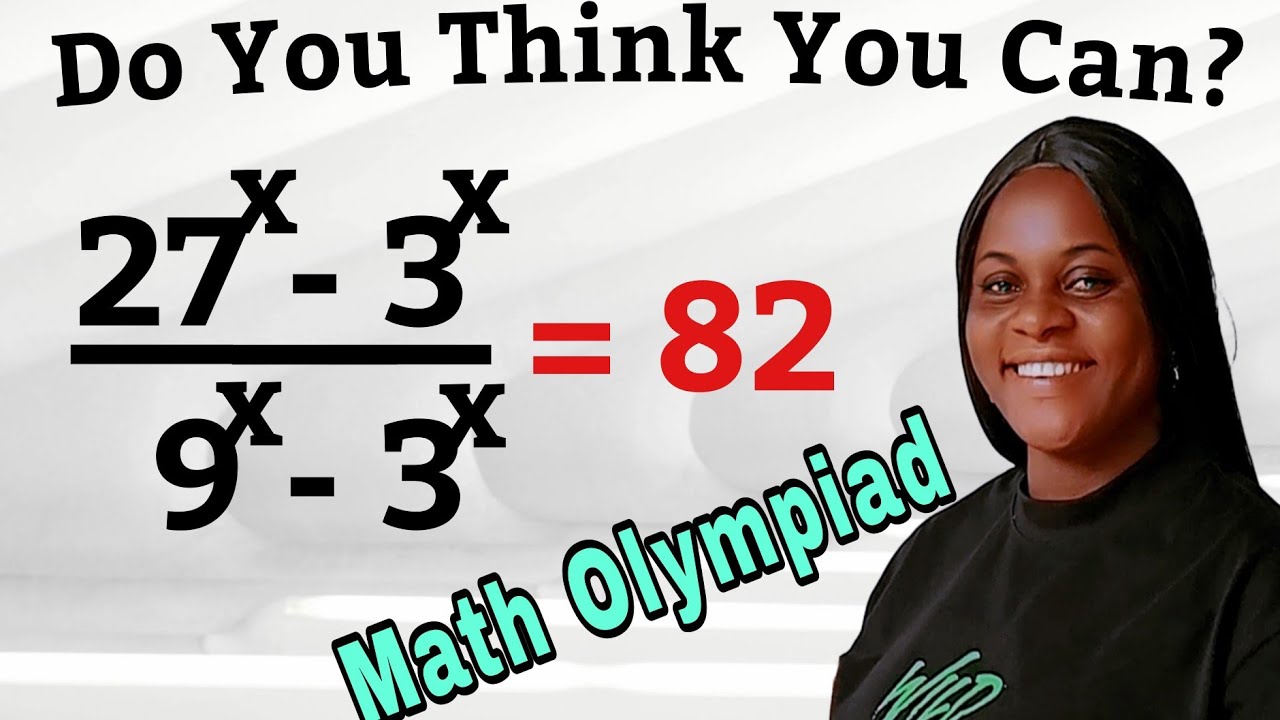 A Simple Math Olympiad Exponential Equation - YouTube