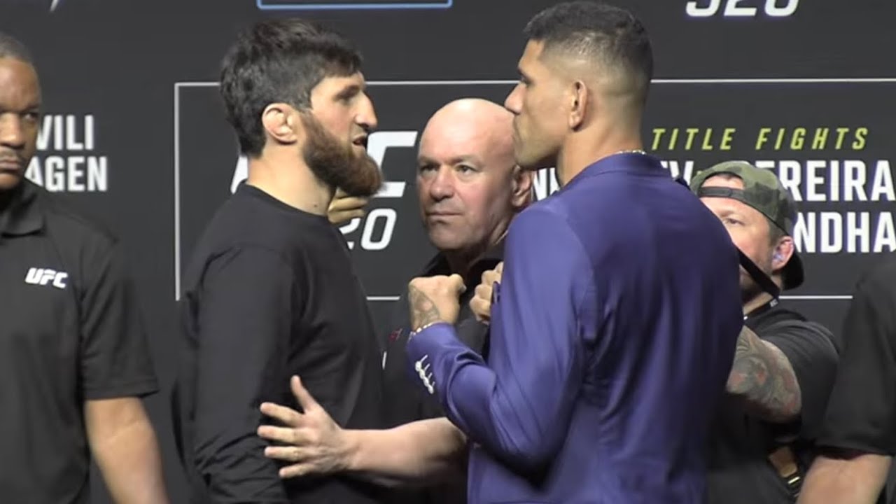 UFC 320 FACE-OFFS: Ankalaev vs Pereira - YouTube