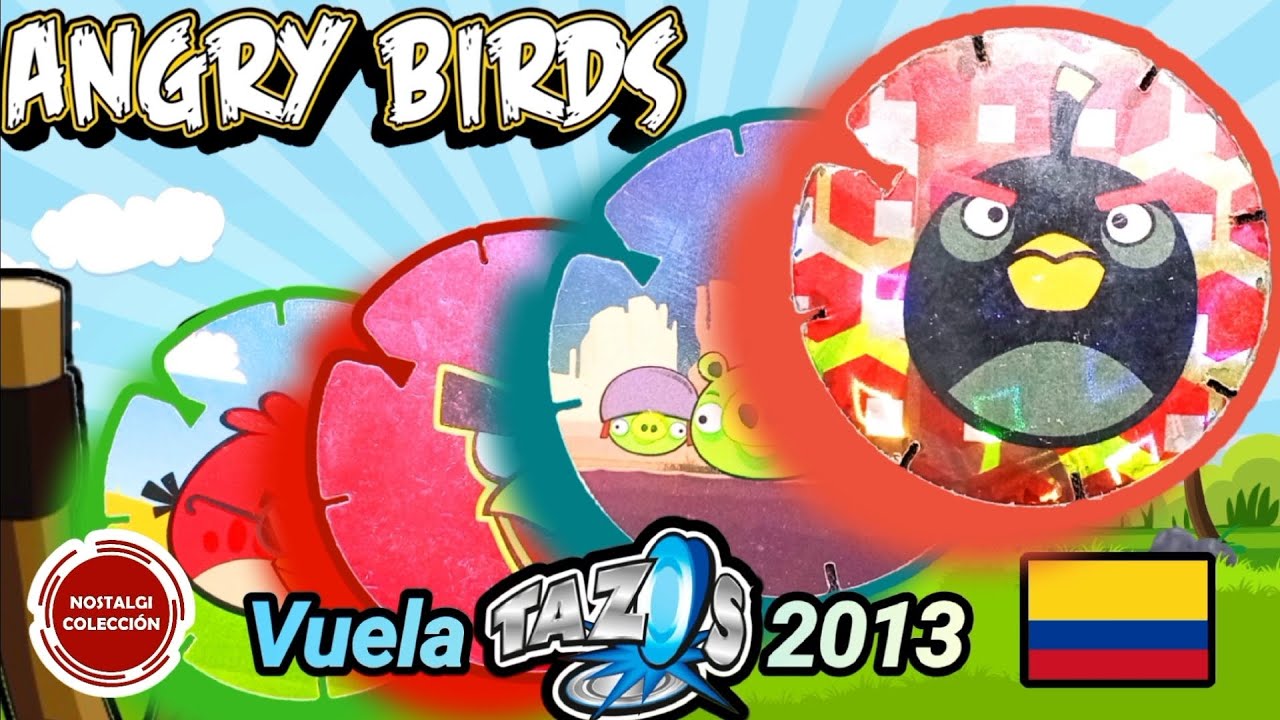 COLECCIÓN COMPLETA VUELA TAZOS ANGRY BIRDS 2013 FRITO LAY COLOMBIA ...