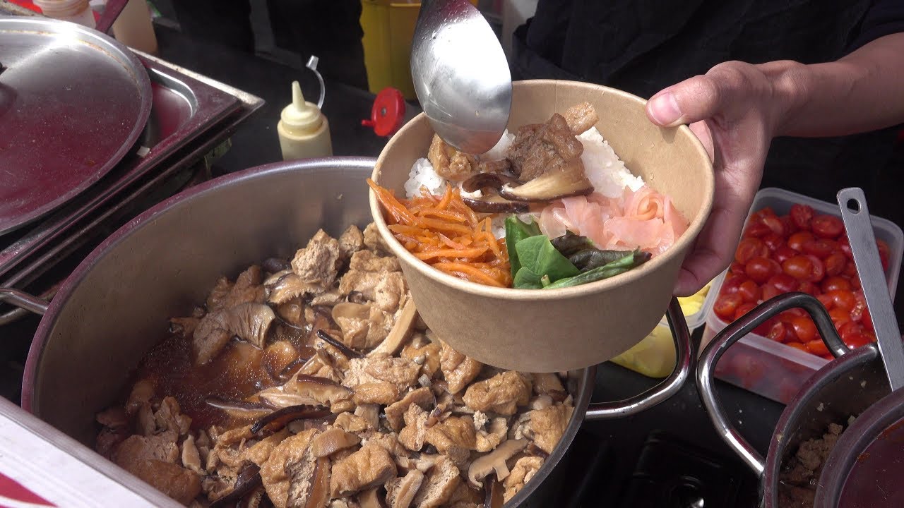 Japanese Gohan Colourful Rice and Meat Bowls. London Street Food - YouTube