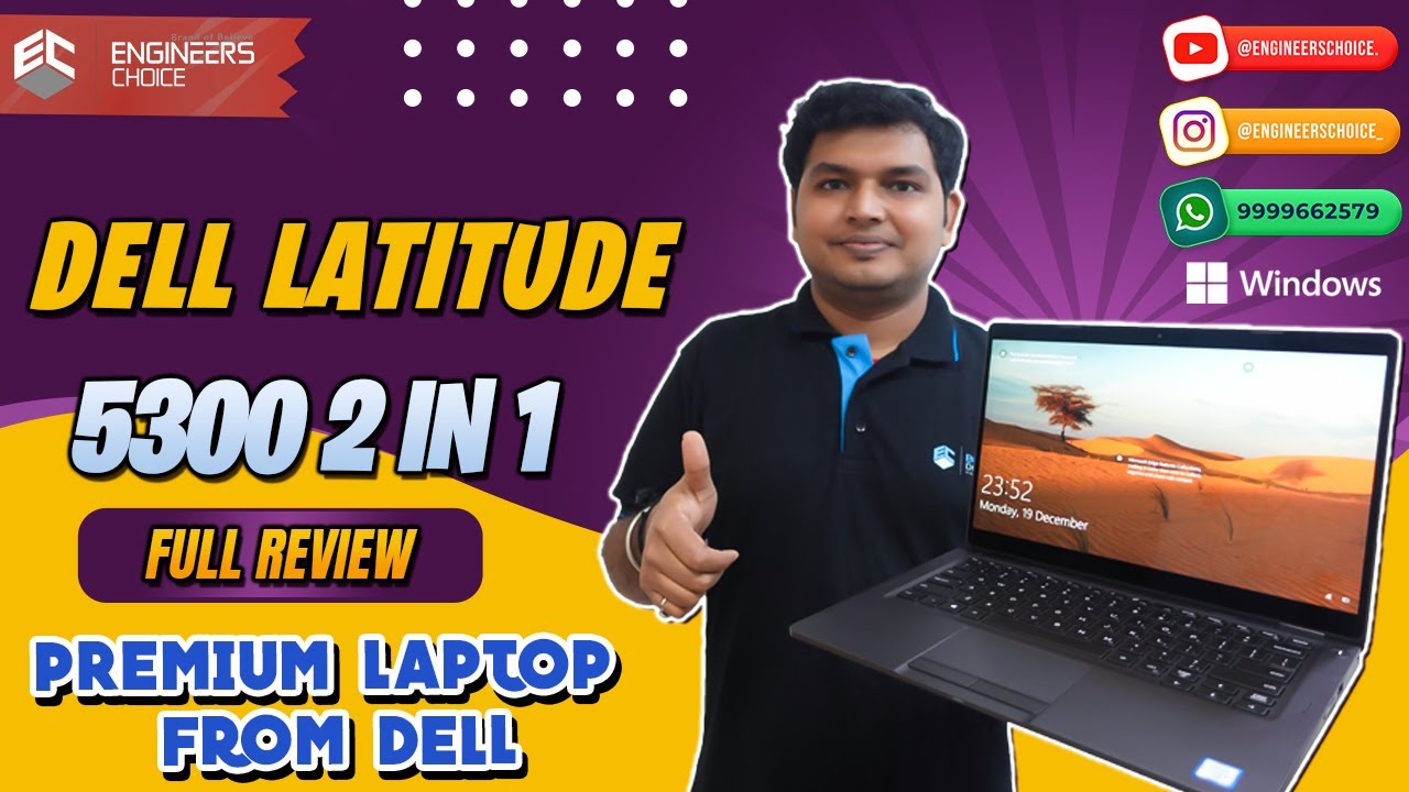 Dell Latitude 5300 2 in1 Laptop Full Review | Dell Latitude 5300 x360 Rotatable | Engineers ...