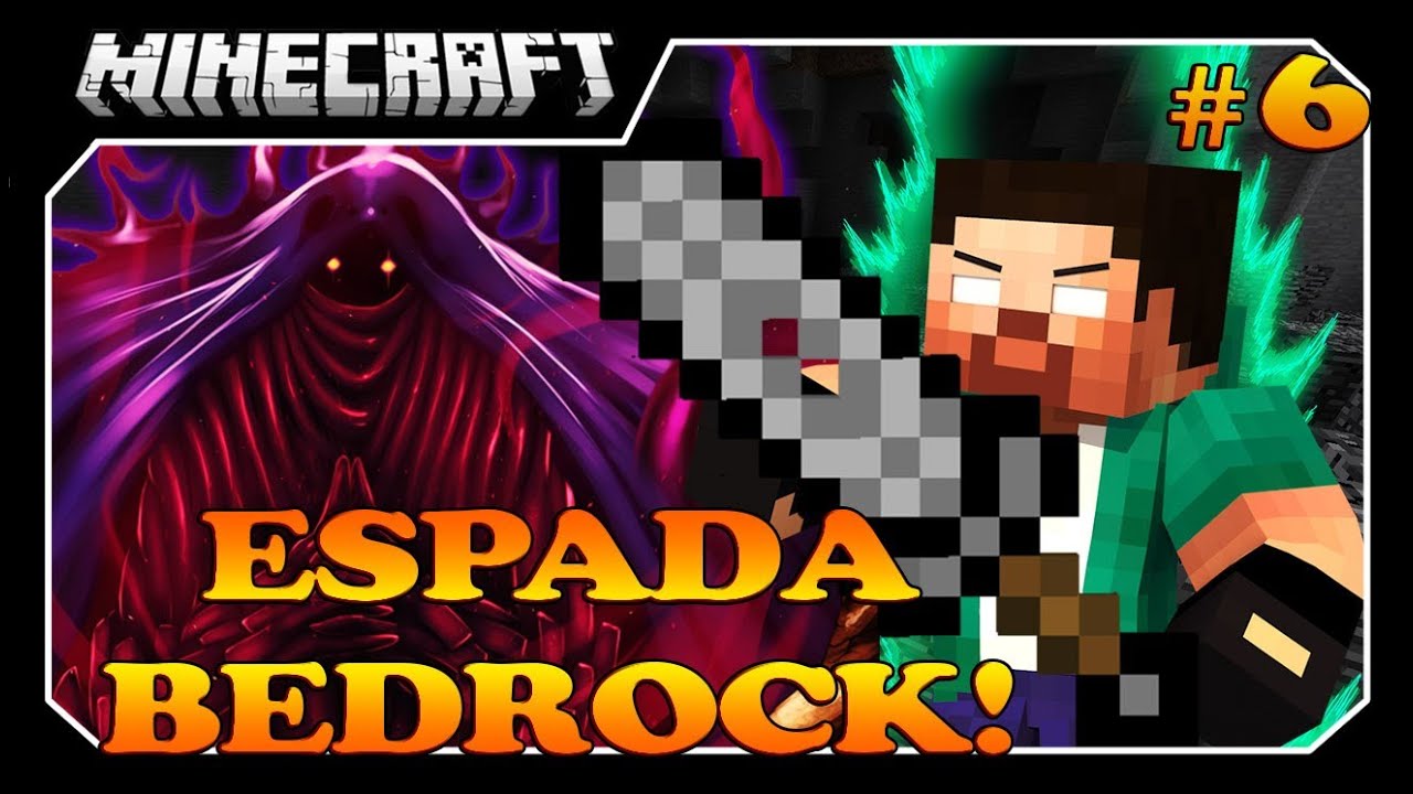 Minecraft - A Lenda De Redstone: FIZ ESPADA DE BEDROCK? #6 - YouTube