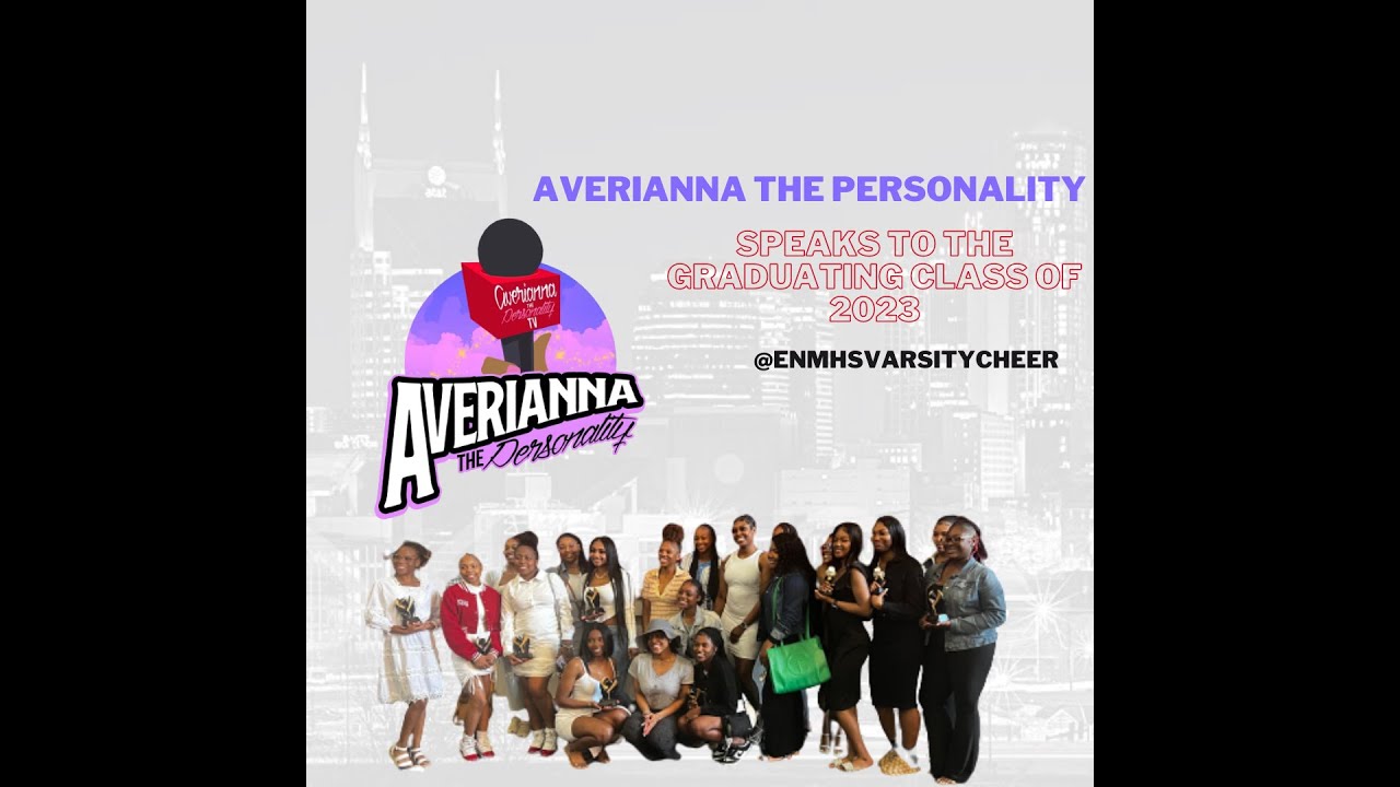 Averianna the Personality speaking to the cheerleaders of East High ...