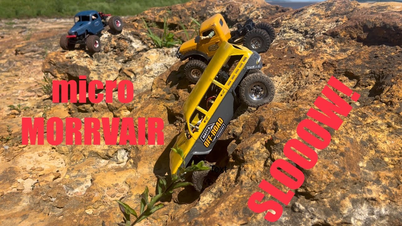 SLOOOOOW! Micro MORRVAIR 1/18 Rock Crawler - YouTube