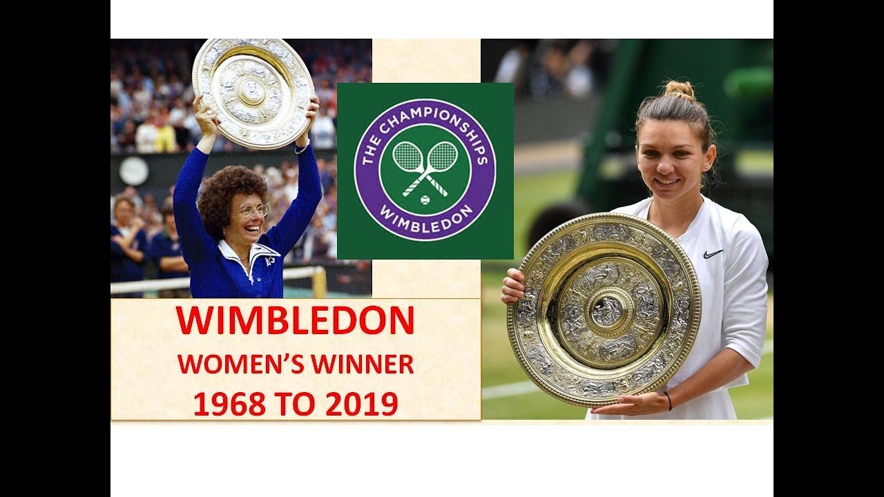 WIMBLEDON WOMEN WINNERS 1968 TO 2019 | SIMONA HALEP | WIMBLEDON 2019 ...