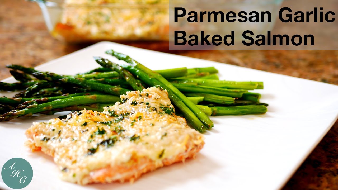 Parmesan Garlic Baked Salmon (Italian style flavoring) | Delicious ...
