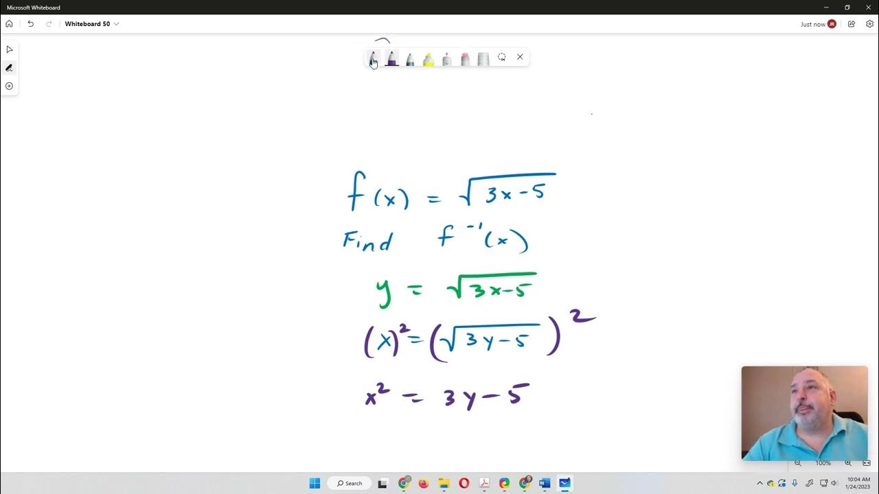 Inverse function - Radical - YouTube