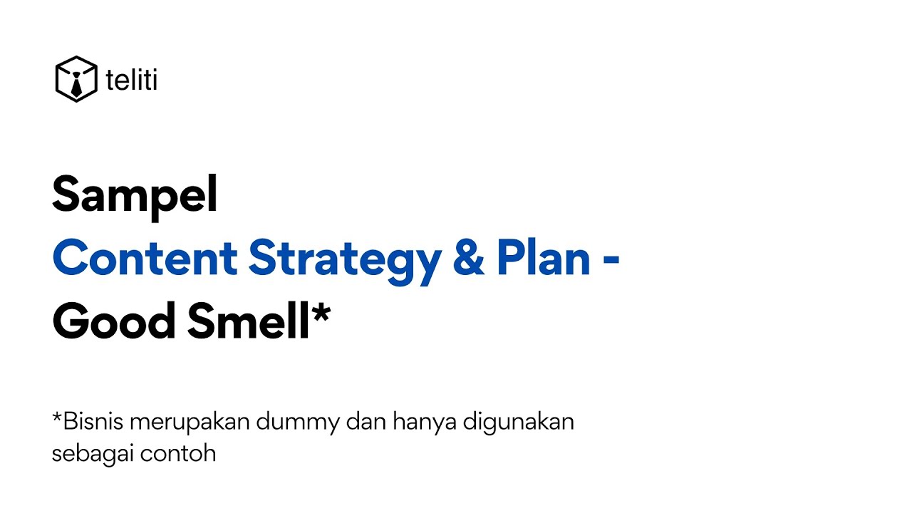 Sample Content Strategy and Plan - YouTube