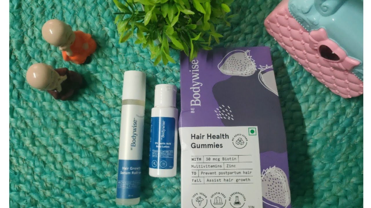 Be Bodywise Hair Growth Gummies & Hair Roll on Serum | With Biotin Zinc ...