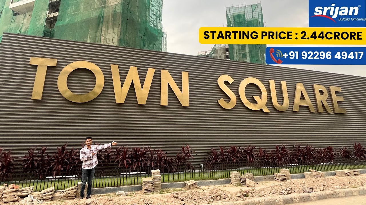 Exclusively 3BHK Luxury Apartments Srijan Town Square🏠 | New Town ...
