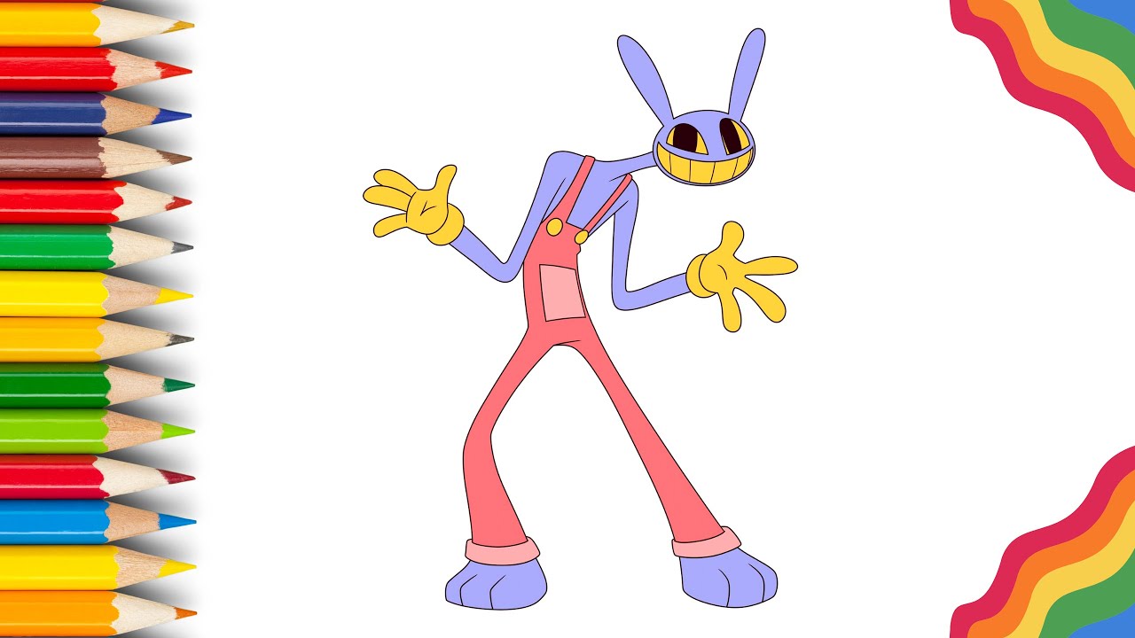 Learn How to Draw Jax From Amazing Digital Circus | Easy Step-by-Step ...