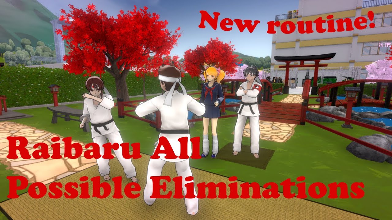 All Possible Eliminations of Raibaru with the New Routines! - Yandere ...