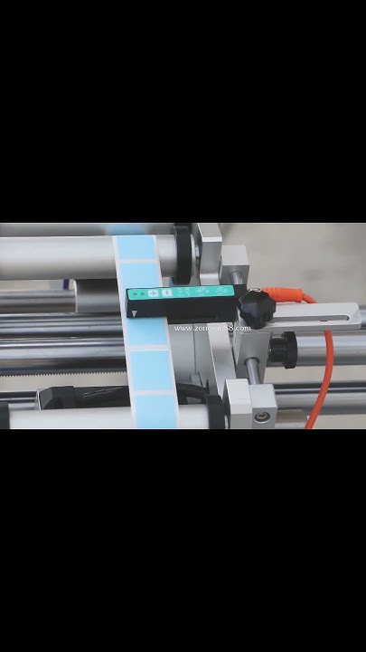 ZONESUN ZS-TB890 Full Automatic Roll To Roll Roll Film Rewinding Sticker Label Labeling Machine ...