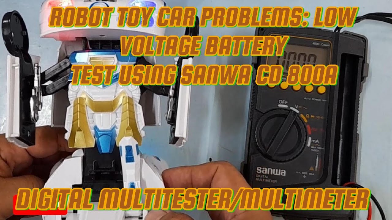 PROBLEMS ON ROBOT TOY CAR : LOW VOLTAGE OF BATTERIES - YouTube