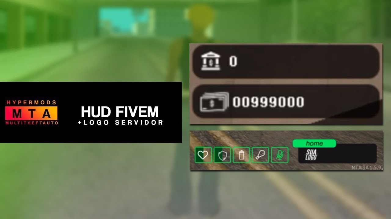 HUD FIVEM MODERNA (DOWNLOAD FREE) | HYPERMODS MTA BRASIL - YouTube