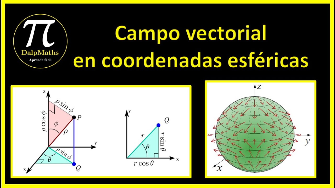 Campo vectorial en coordenadas esféricas - YouTube