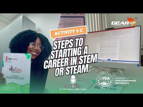 Career ideation | Activity 3C Steps to starting a career in STEM OR ...