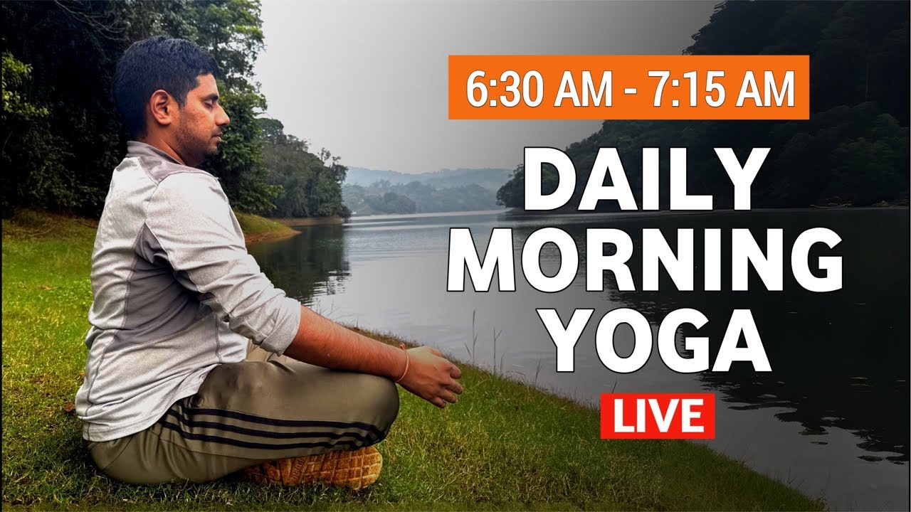 Free yoga class live for stress management || we believe in stress free ...