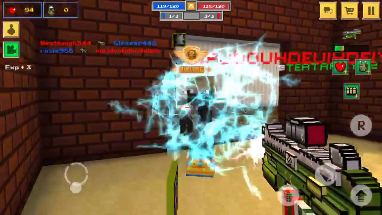 [Block Force - Pixel Style Gun Shooter Game] Intense game 😥😥😨😪😩😏😎😌 ...