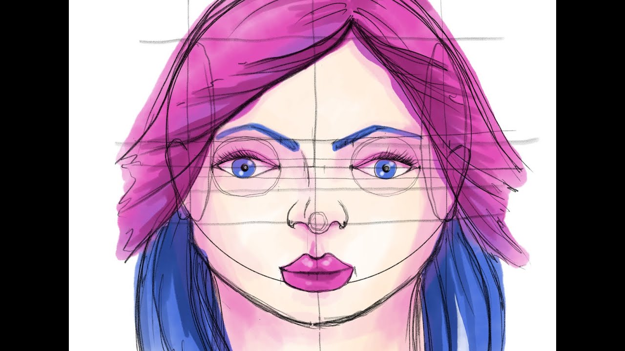 Face 9 from “Faces” Sketch Collection Time-Lapse - YouTube