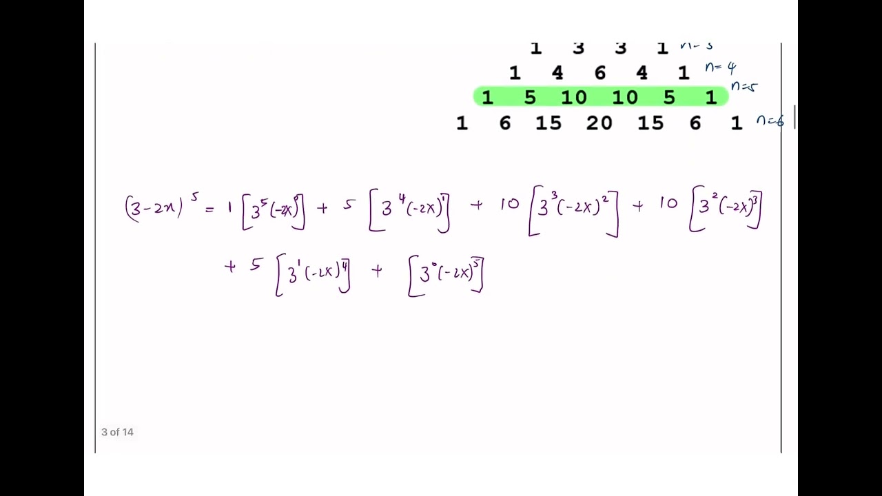 Binomial series part 3 - YouTube