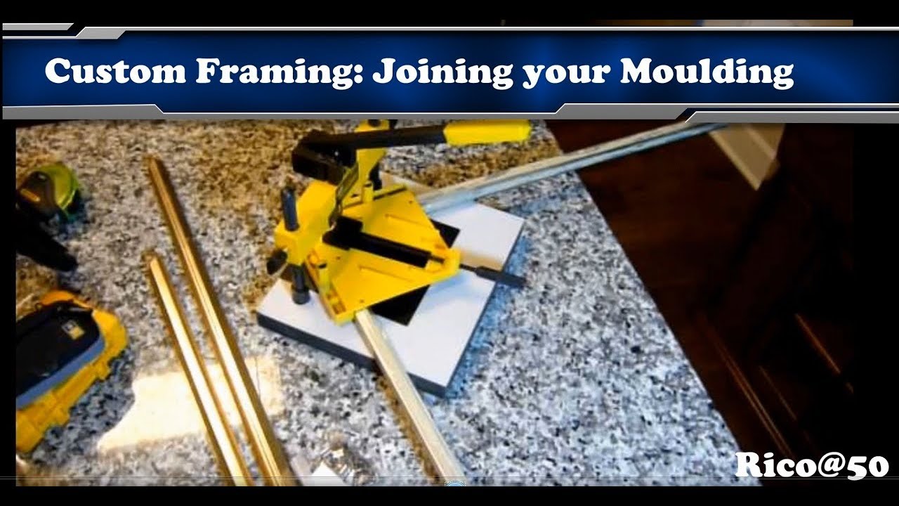 Custom Framing - Joining your moulding into a frame - YouTube