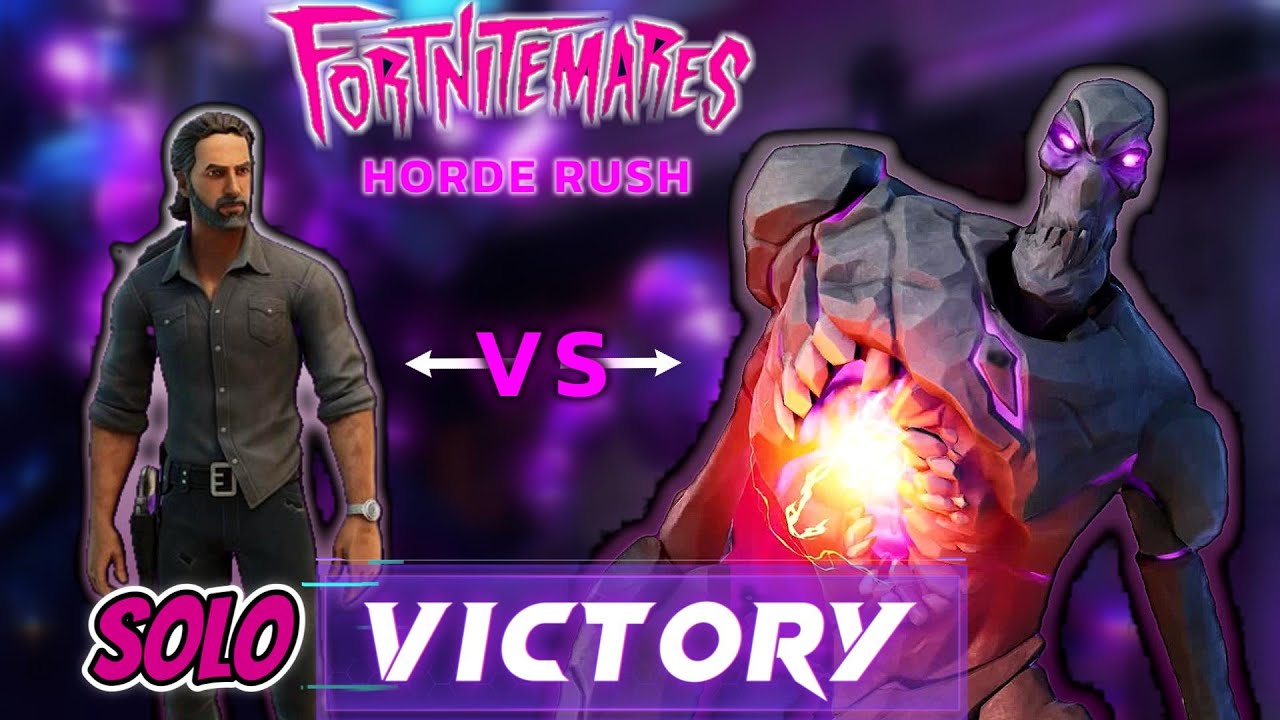HORDE RUSH Solo Victory Fortnitemares 2024 | Chapter 5 Season 4 - YouTube