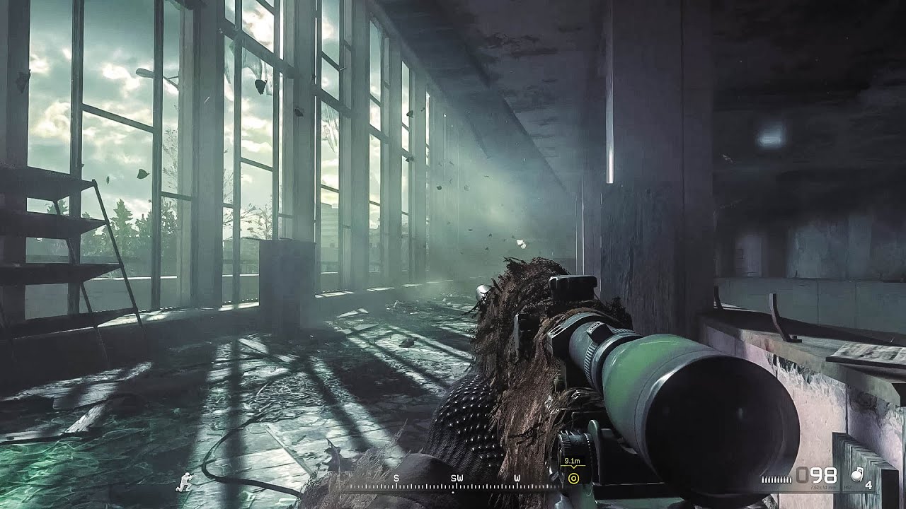 The Legendary Sniper Mission! All Ghillied Up, One Shot One Kill - CoD ...