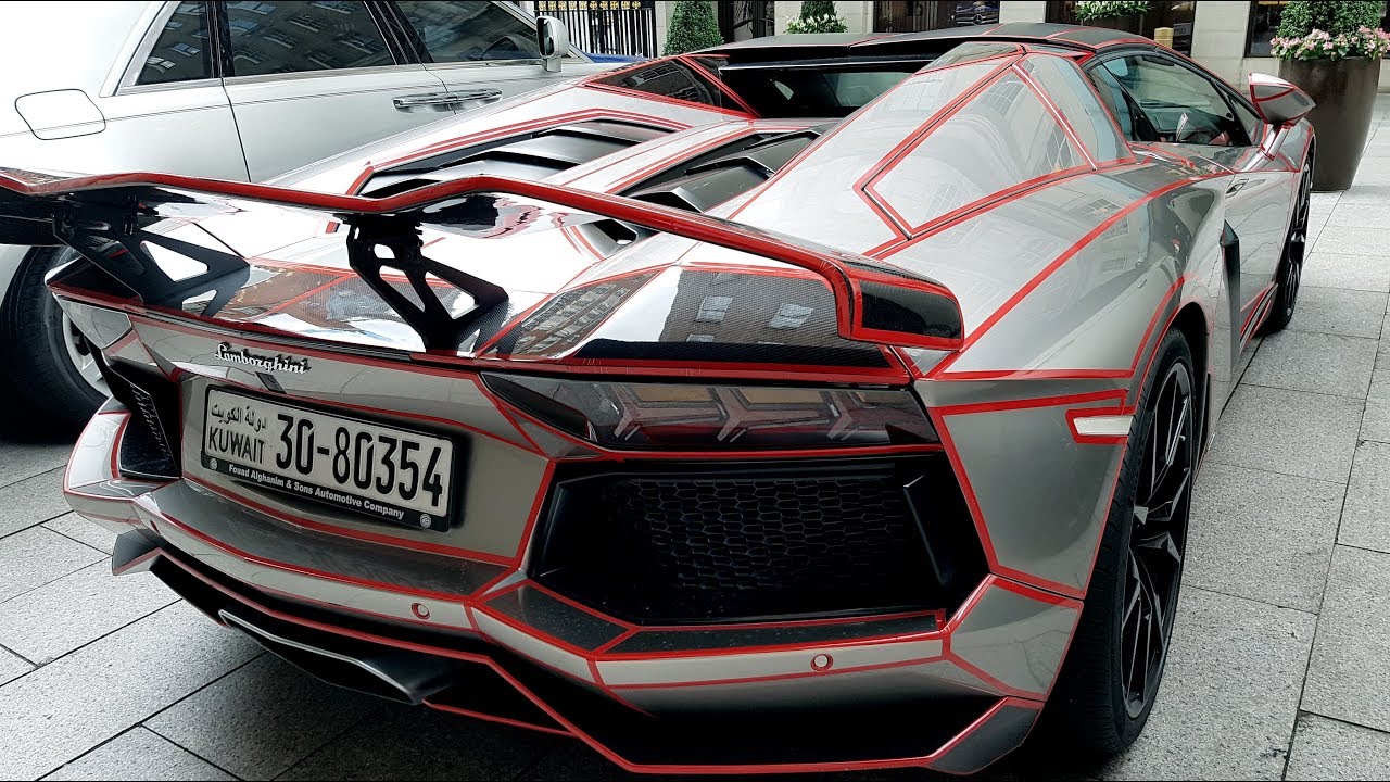 Another "Tron" Lamborghini Aventador Spotted in London with a Rolls ...