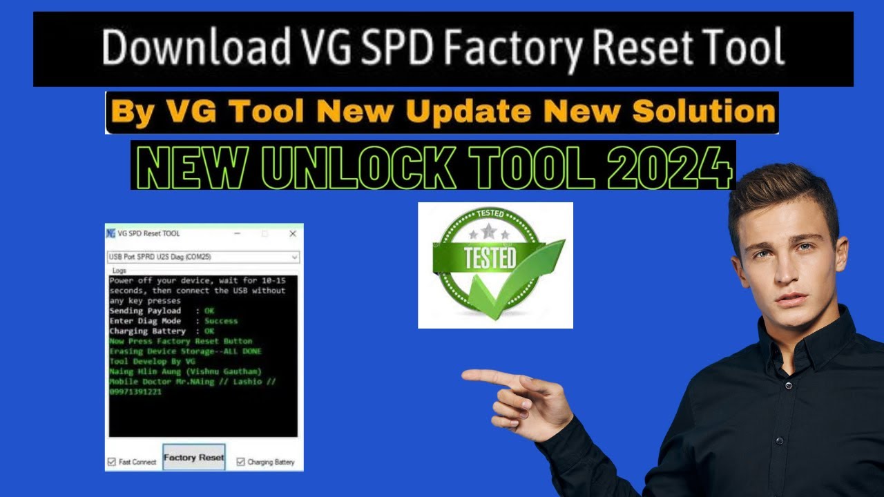 New Frp unlock tool 2024 [VG SPD RESET TOOL 2024 #samsung_frp_bypass_2024_adb_enable_fail ...