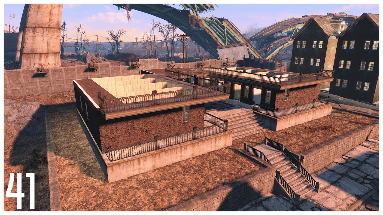 Fallout 4 Settlement Builds #41 | Jamaica Plains Motel, Part 1 | CN ...