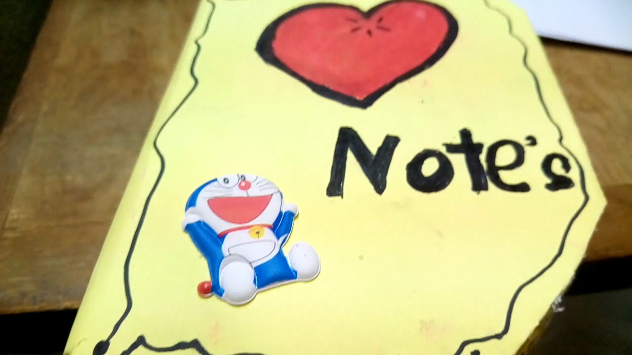 How to make your own diy note book - YouTube