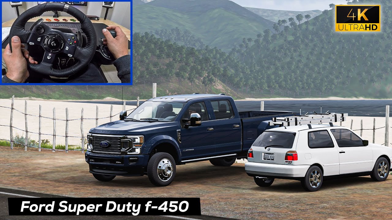 Driving Ford Super Duty F-450 DWR Platinum - Steering Wheel + Shifter ...