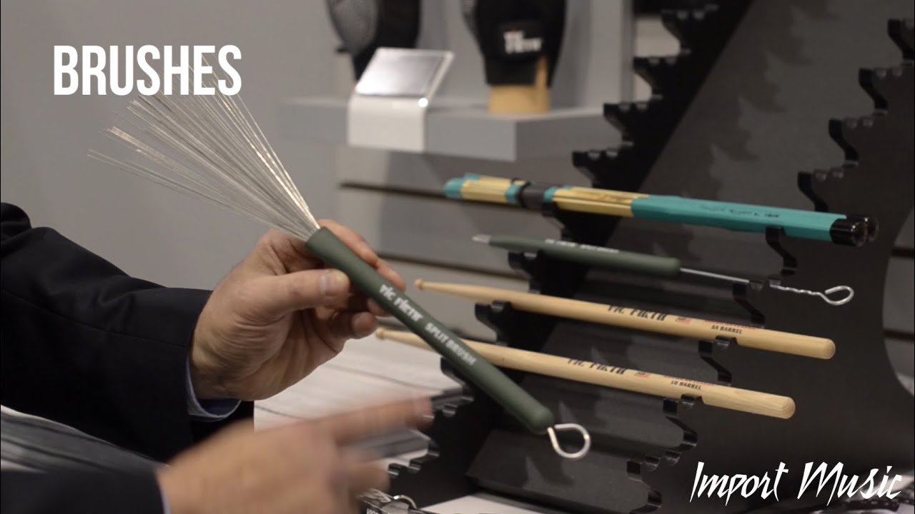 Split Brush by Vic Firth - NAMM 2015 - YouTube