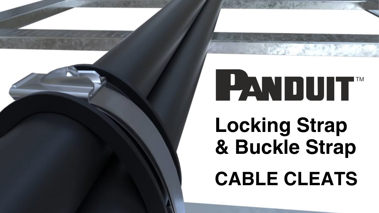 Installing Panduit Cable Cleats - Locking Strap & Buckle Strap Cleats ...