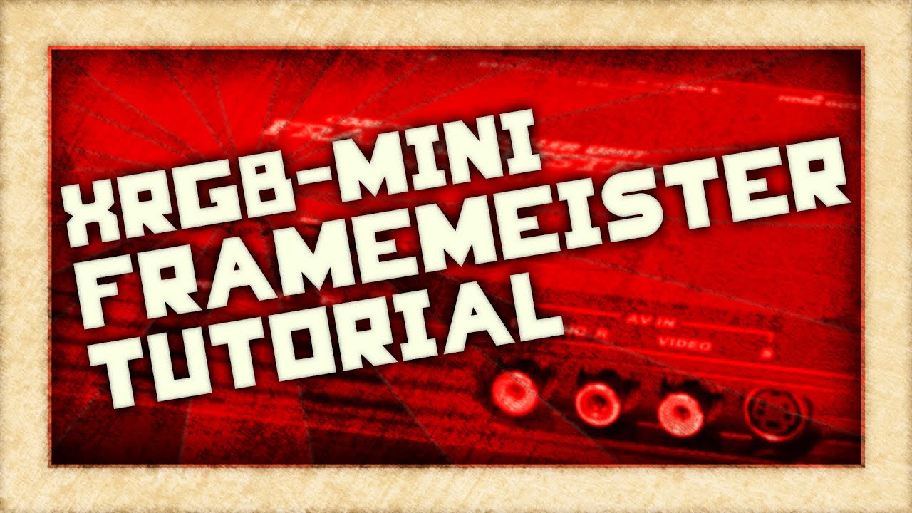 XRGB-mini Framemeister Tutorial - YouTube