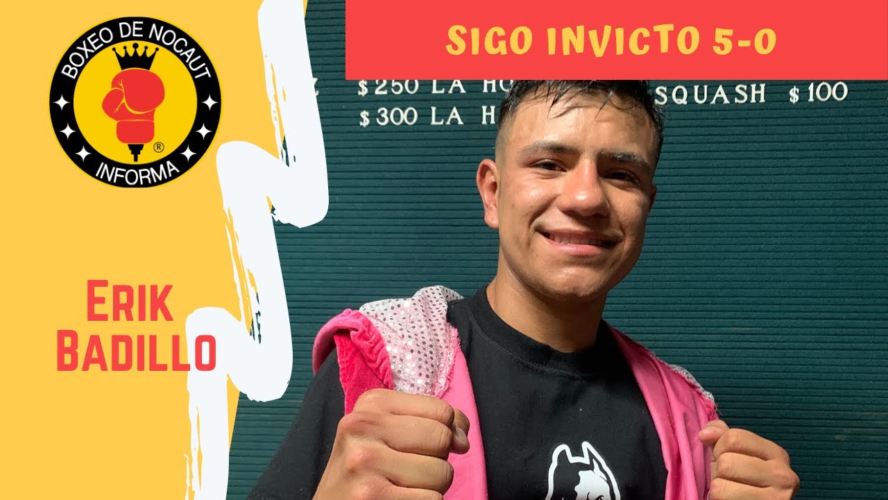 Mi pegada fue la mejor lo mande a la lona 2 veces: Erik Badillo - YouTube