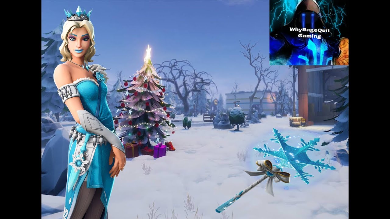 *New Glimmer Skin* Fortnite live Game Play! Christmas Snow Update! 200 ...