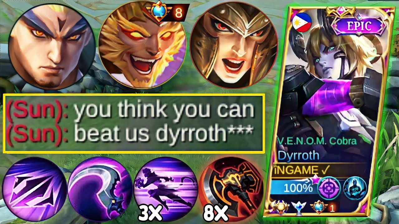 WHY DYRROTH IS THE BEST COUNTER AGAINST META HEROES IN HIGH RANKED GAME ...
