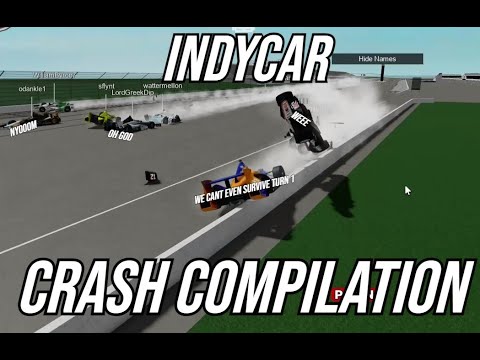 Roblox Indycar Crash Compilation - YouTube