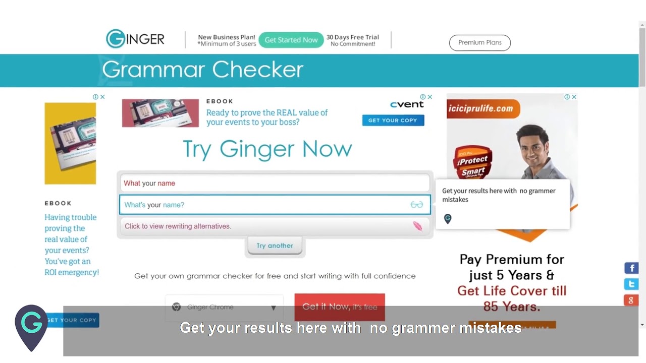 How to correct grammar using ginger - YouTube