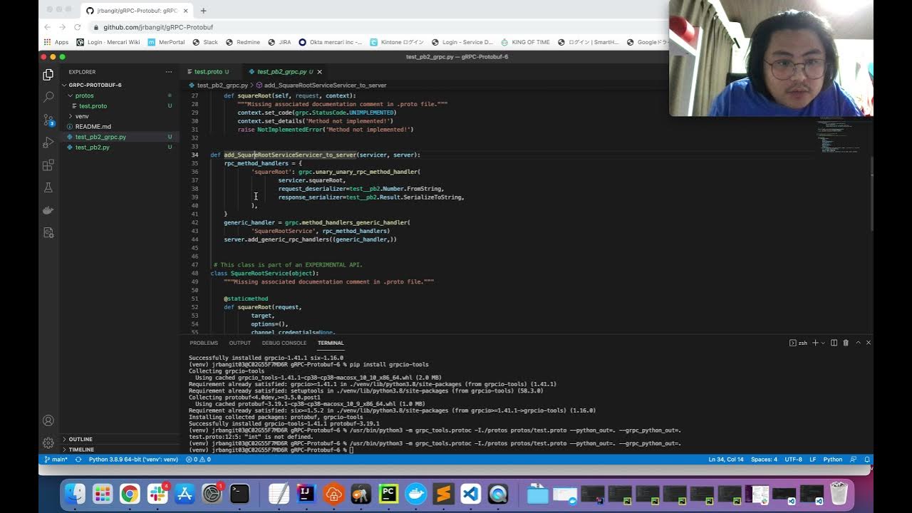 Implementing gRPC Protobuf using Python - YouTube
